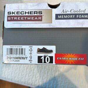 Skechers | Shoes | Brand New In Box Extra Wide Sketcher Melsonplanon ...